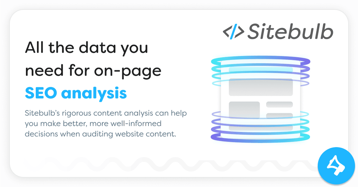 On-Page SEO Analysis Tool & Content Auditing | Sitebulb